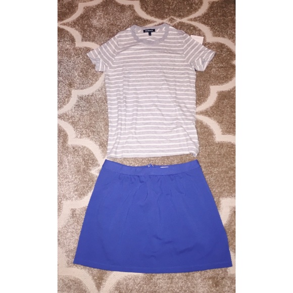 J. Crew | Skirts | J Crew Periwinkle Circle Mini Skirt | Poshmark